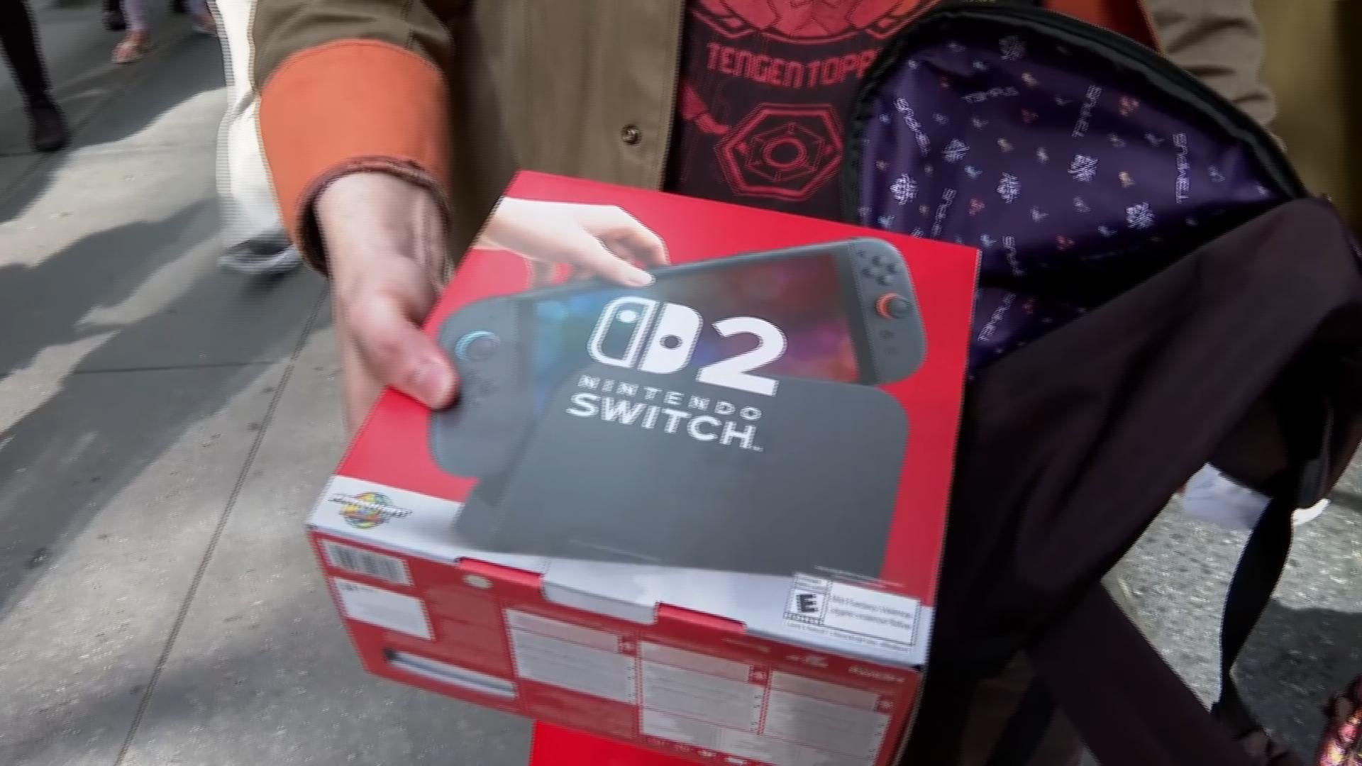 Eager fans endure long lines for the Nintendo Switch 2 launch