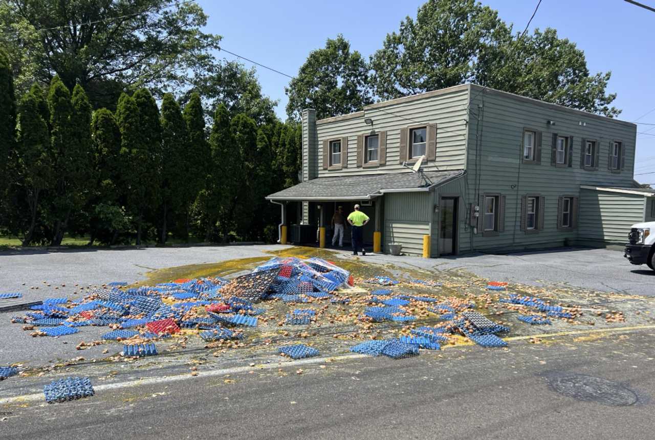 Thousands Of Eggs Spill Behind Pennsylvania Tavern, Causing 'Shell ...