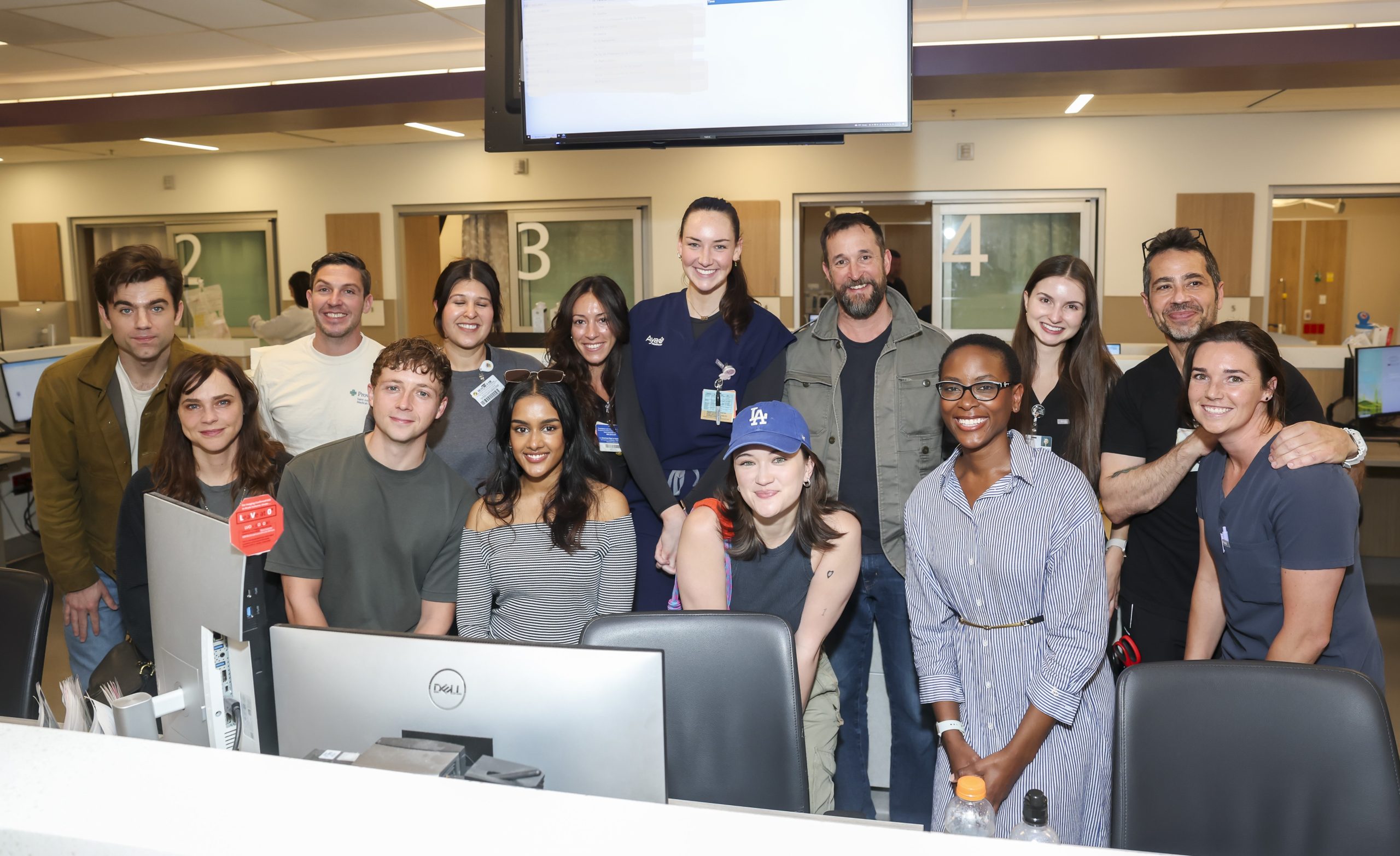 Cast Makes a 'Pitt' Stop at Providence Saint Joseph Medical Center