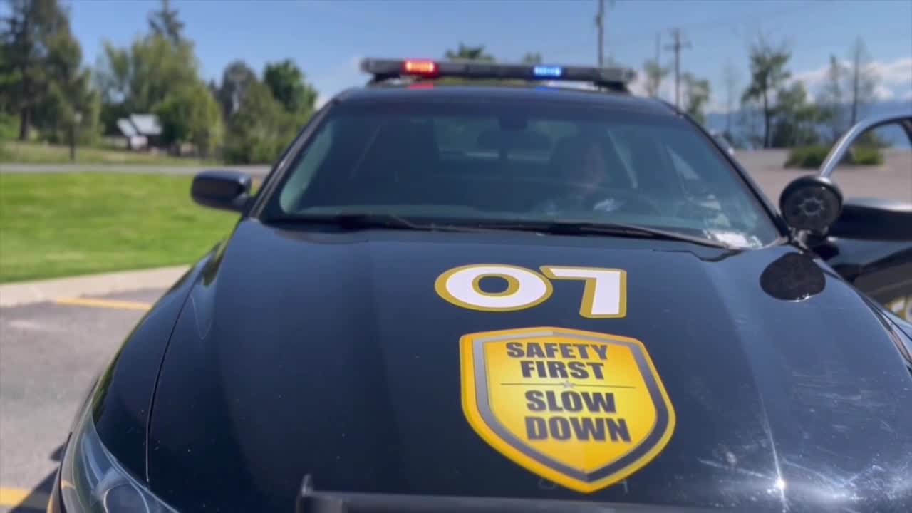 New traffic safety vehicle on Highway 93 in Lakeside