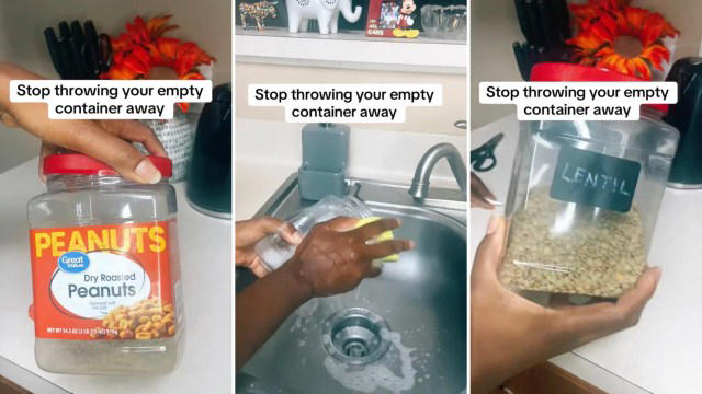 Video shows brilliant hack for reusing old food containers: 'Been doing ...