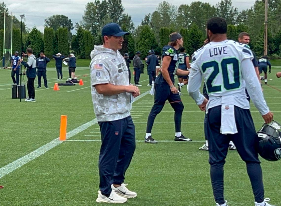 Every Seahawks player at voluntary OTAs. They think this bonding is ...