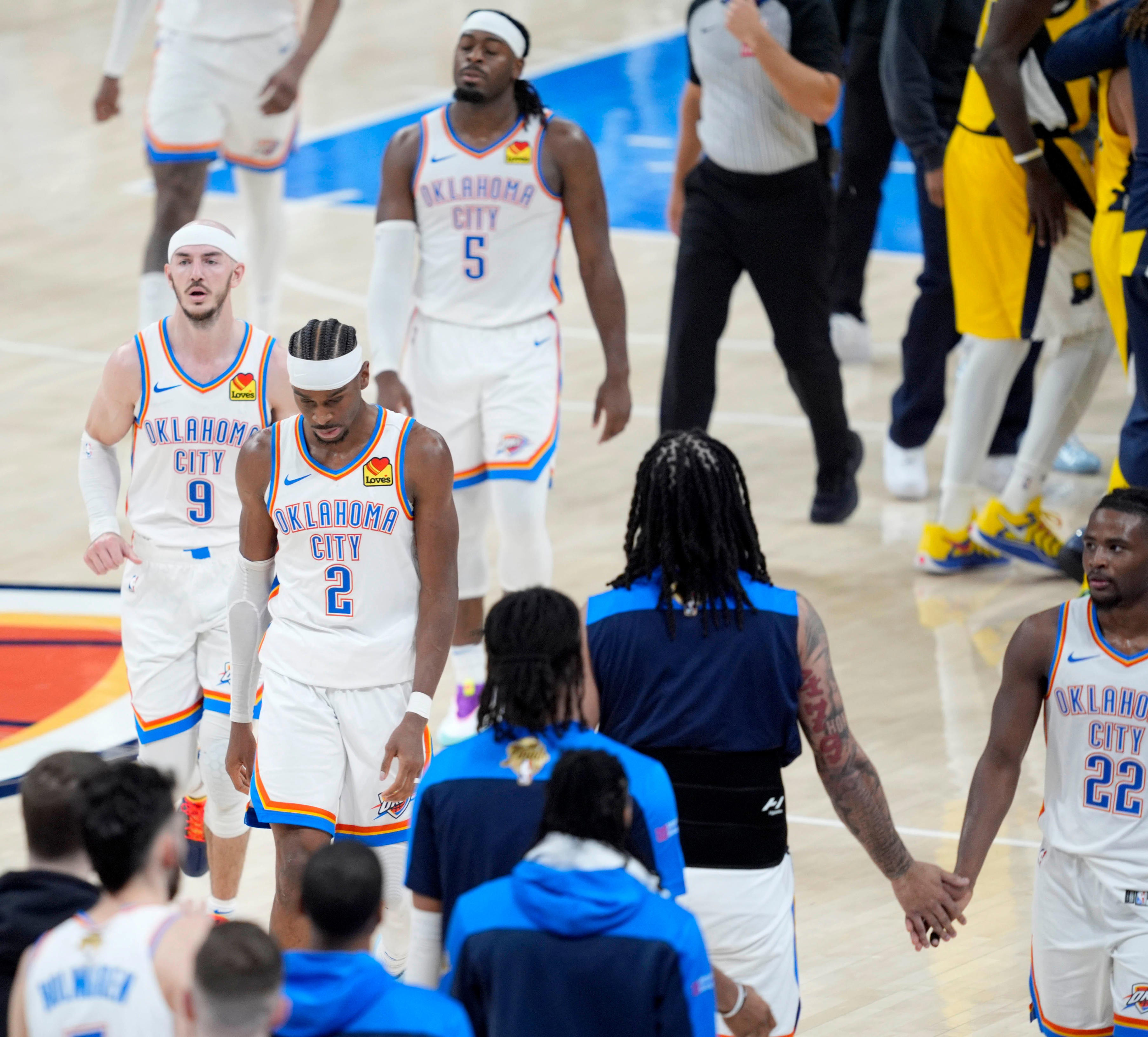 OKC Thunder leads for all but 0.3 seconds before falling to Pacers in ...