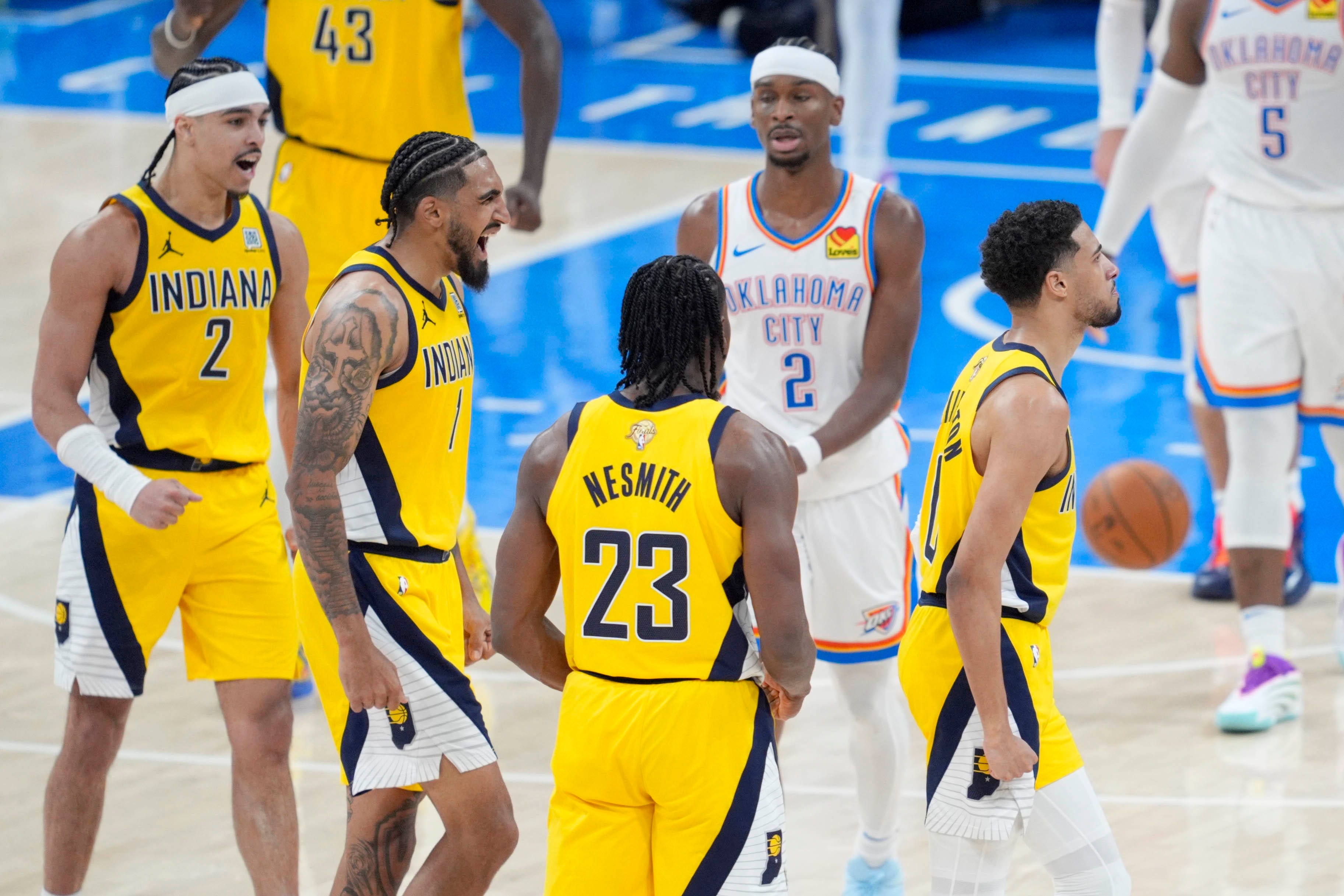 Tyrese Haliburton delivers stunner again as Pacers steal Game 1 vs ...