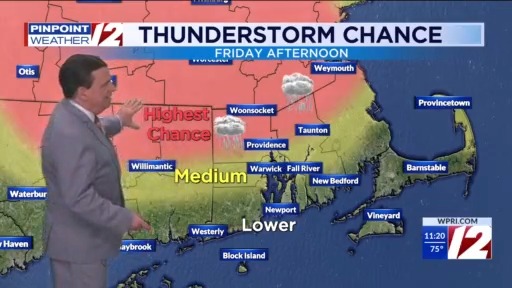 Pinpoint Weather 12 Forecast 6/5/25 Very Warm Friday