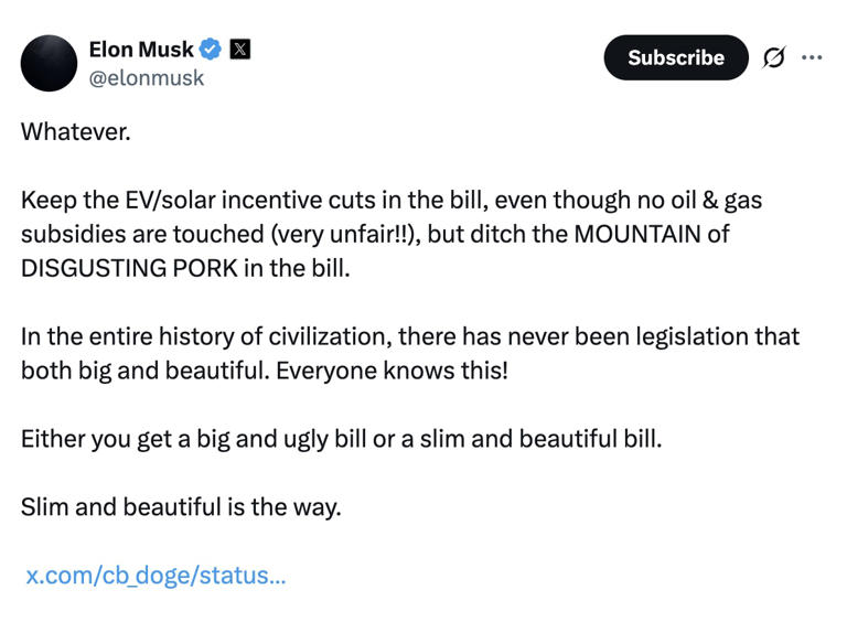 Elon Musk and Donald Trump fight in public, talk of ingratitude and ...