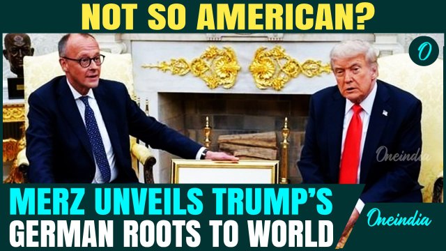 “TRUMP IS GERMAN”:Merz STUNS U.S President With Grandpa’s Birth ...