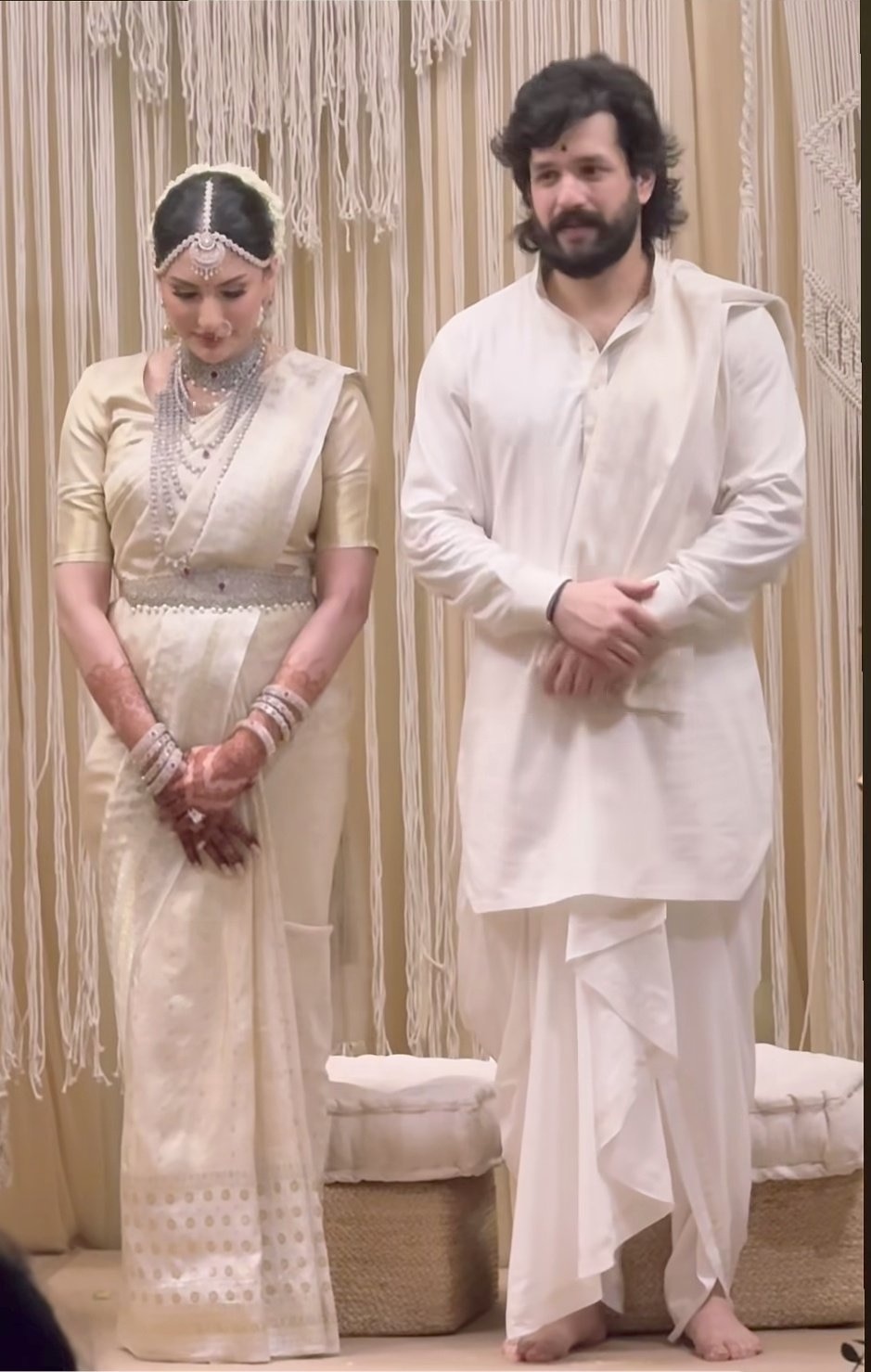 Nagarjuna's son Akhil Akkineni and Zainab Ravdjee are married. First ...