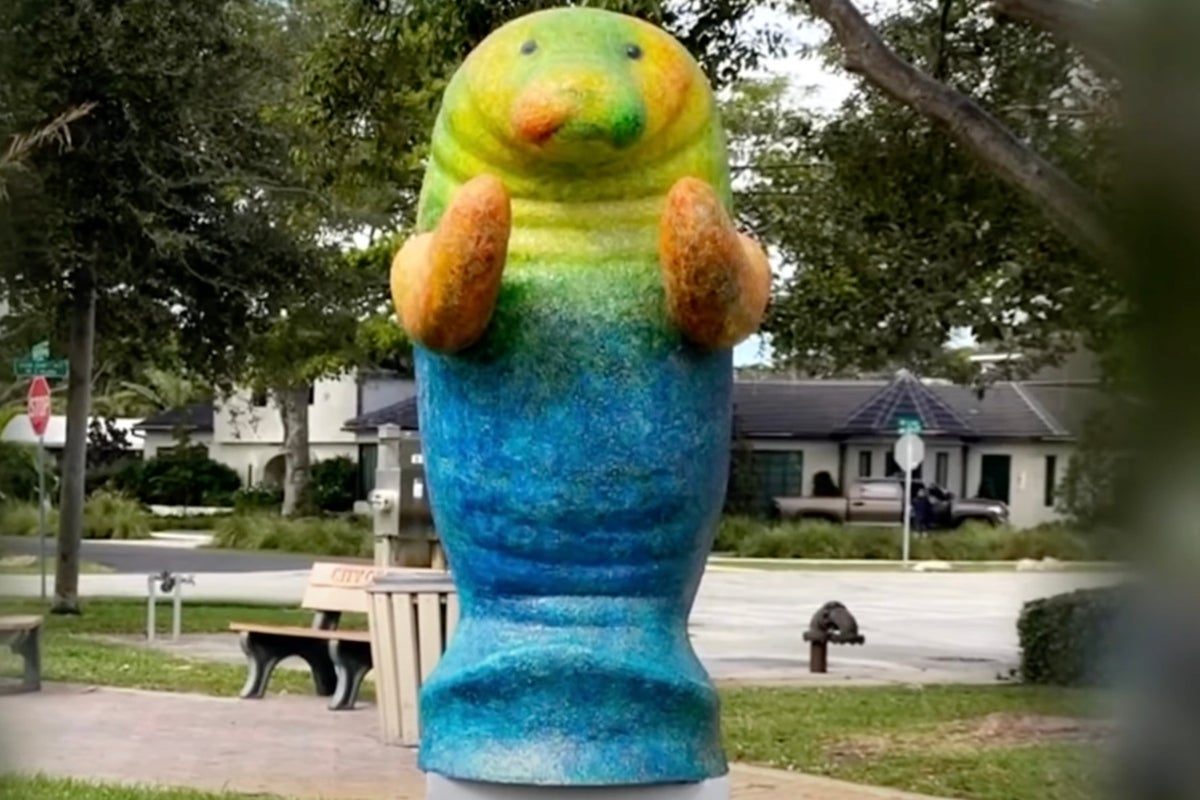 Oh the huge-manatee! Giant sculpture of marine creature goes missing in ...