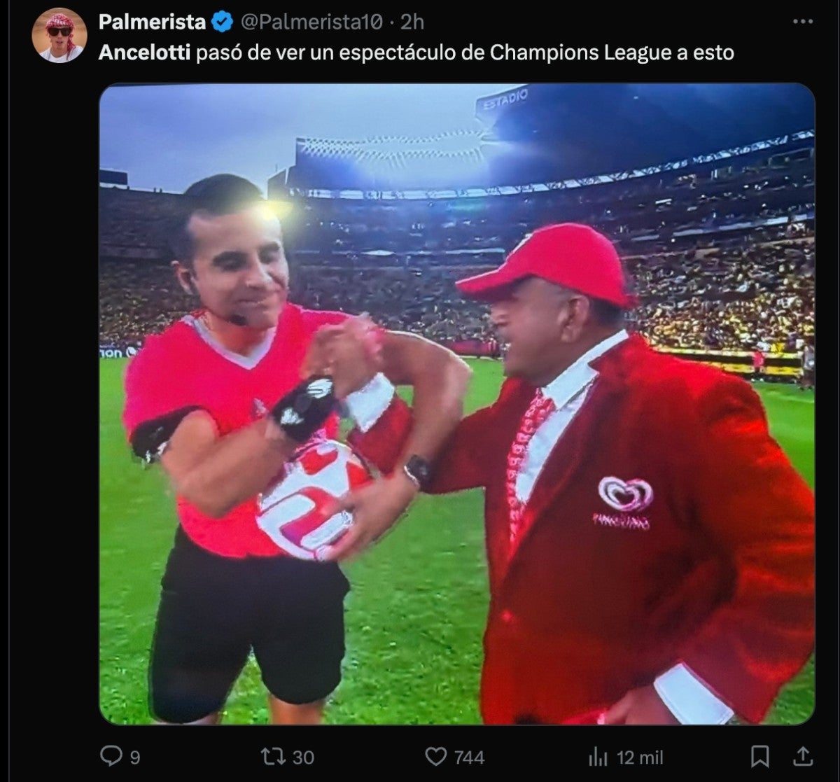 Ancelotti hace gestos por el protocolo del Ecuador vs Brasil y desata memes en su debut