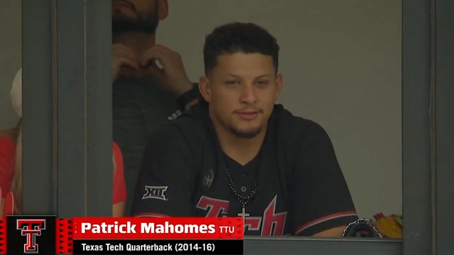 Patrick Mahomes Is Extremely Locked in on Texas Tech Softball With ...