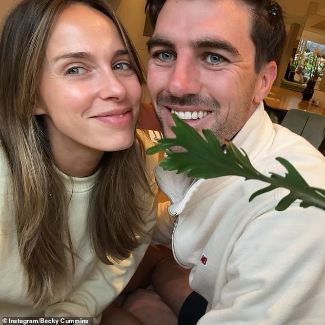 Pat Cummins' wife Becky takes a simple airport photo - and it speaks ...