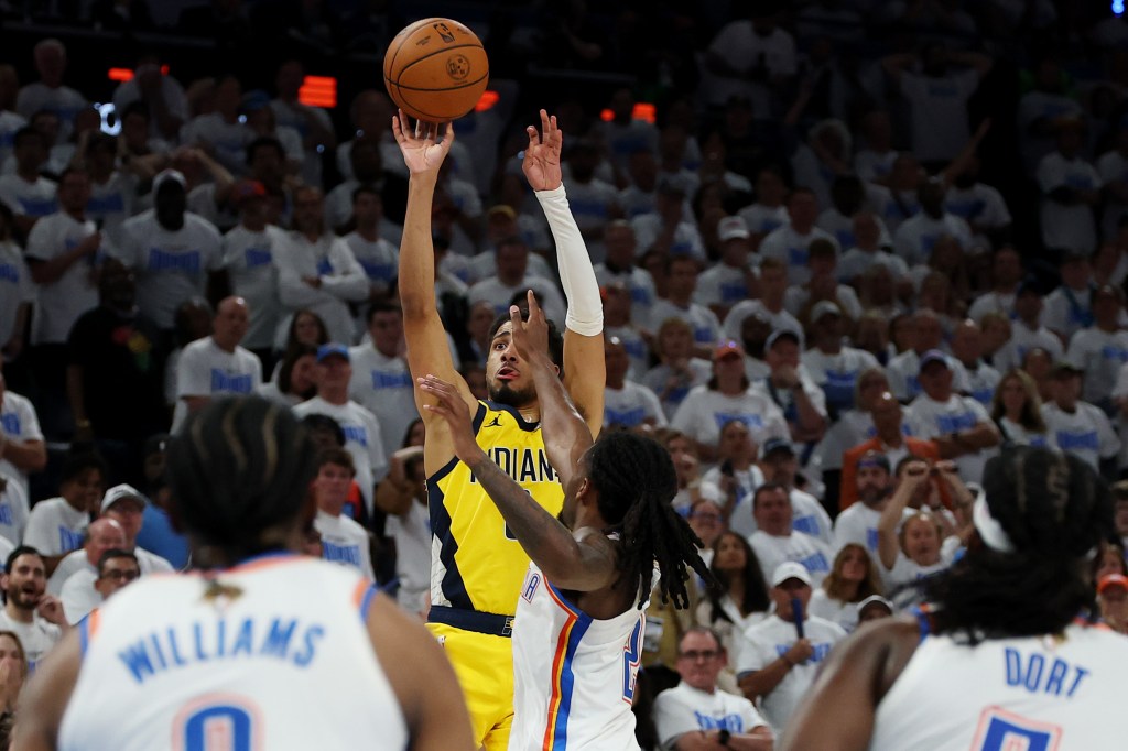 Pacers stun Thunder in NBA Finals Game 1 as Tyrese Haliburton hits ...