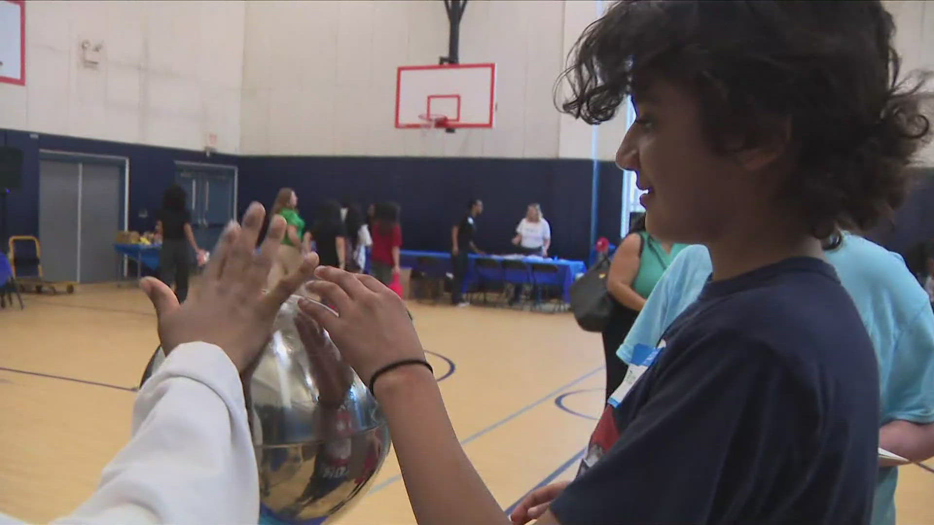 Hammond's school gym becomes a giant STEM lab