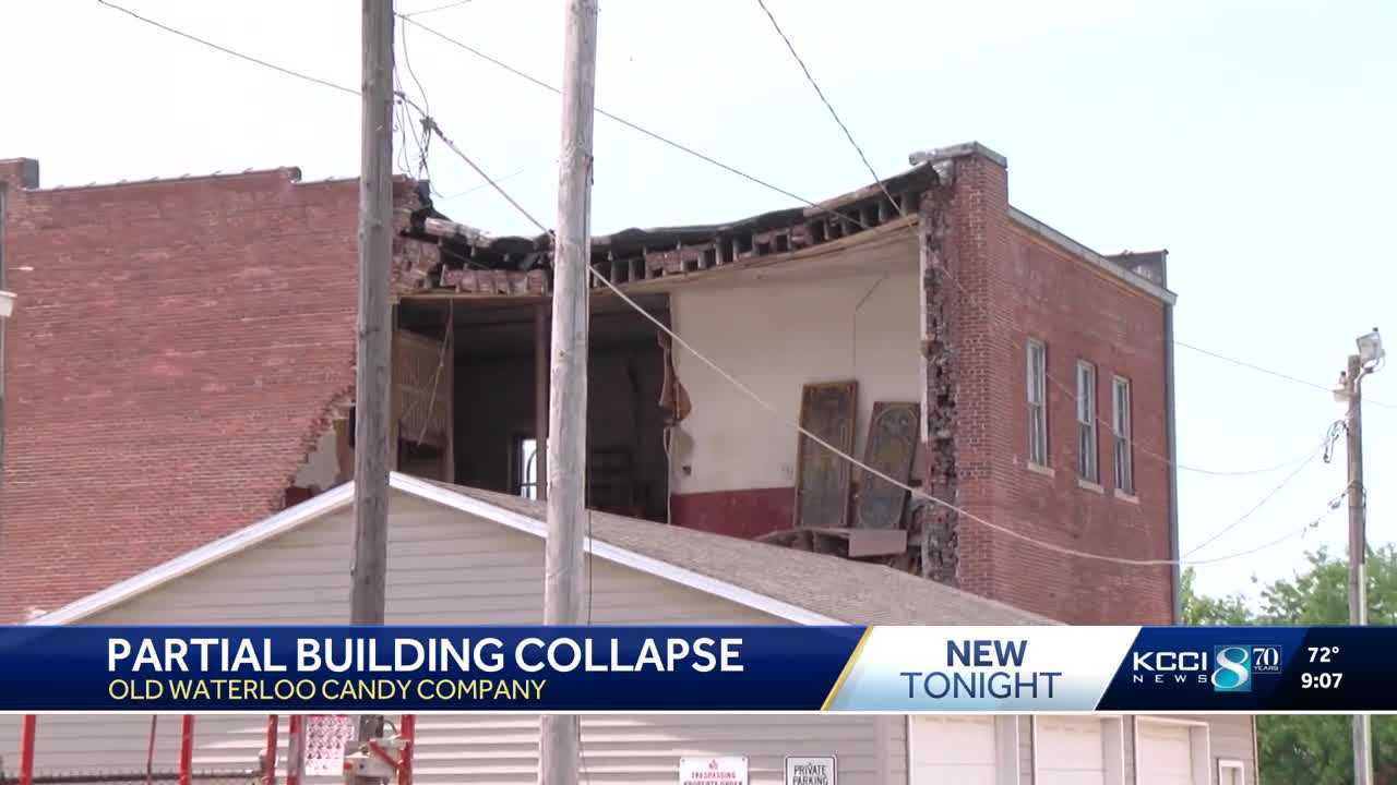 Nobody injured after partial building collapse in downtown Waterloo