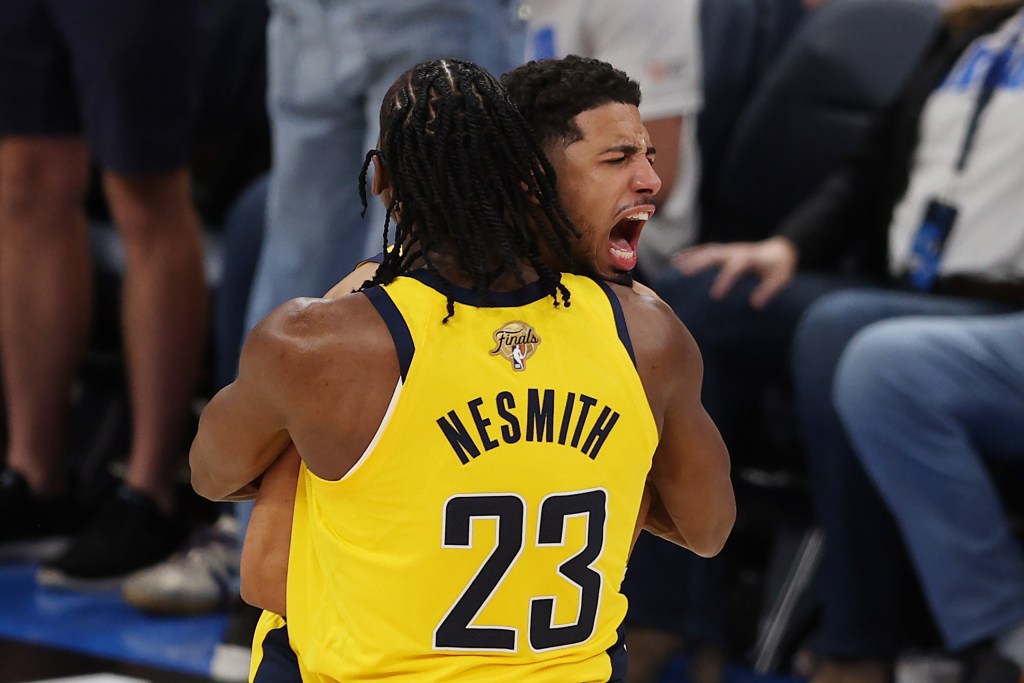 Pacers stun Thunder in NBA Finals Game 1 as Tyrese Haliburton hits ...