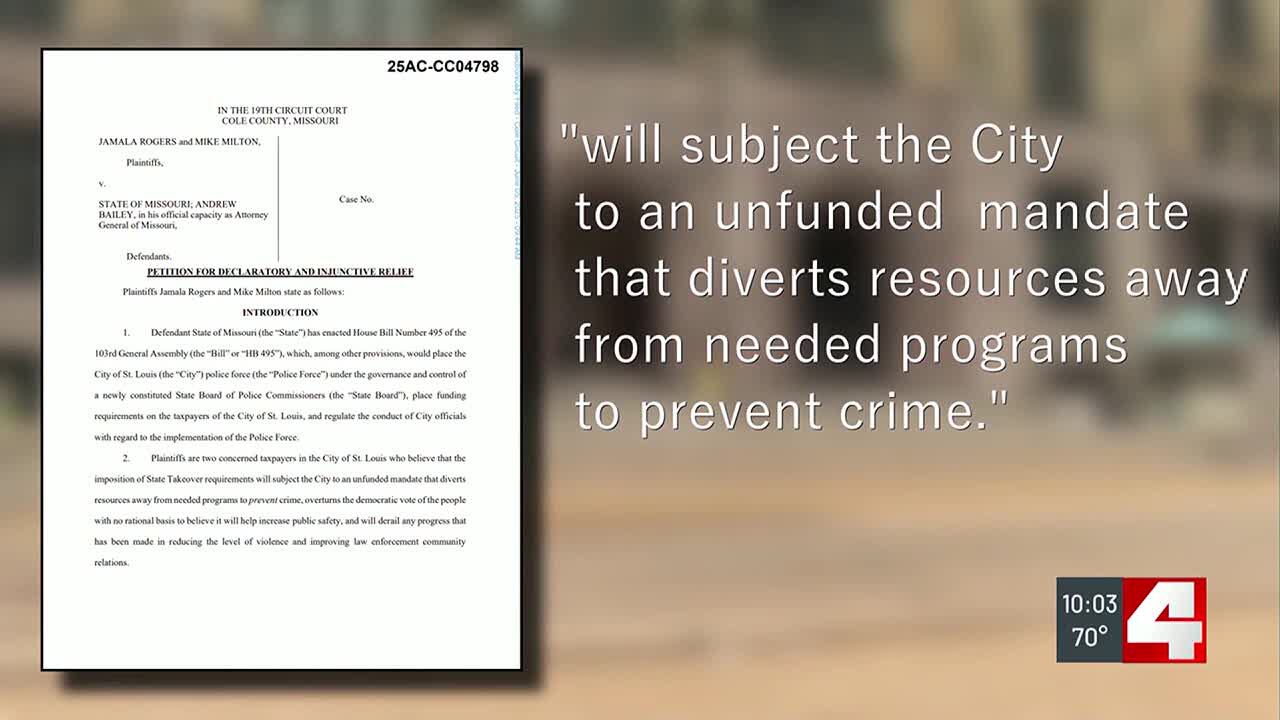 Lawsuit aims to stop state takeover of SLMPD