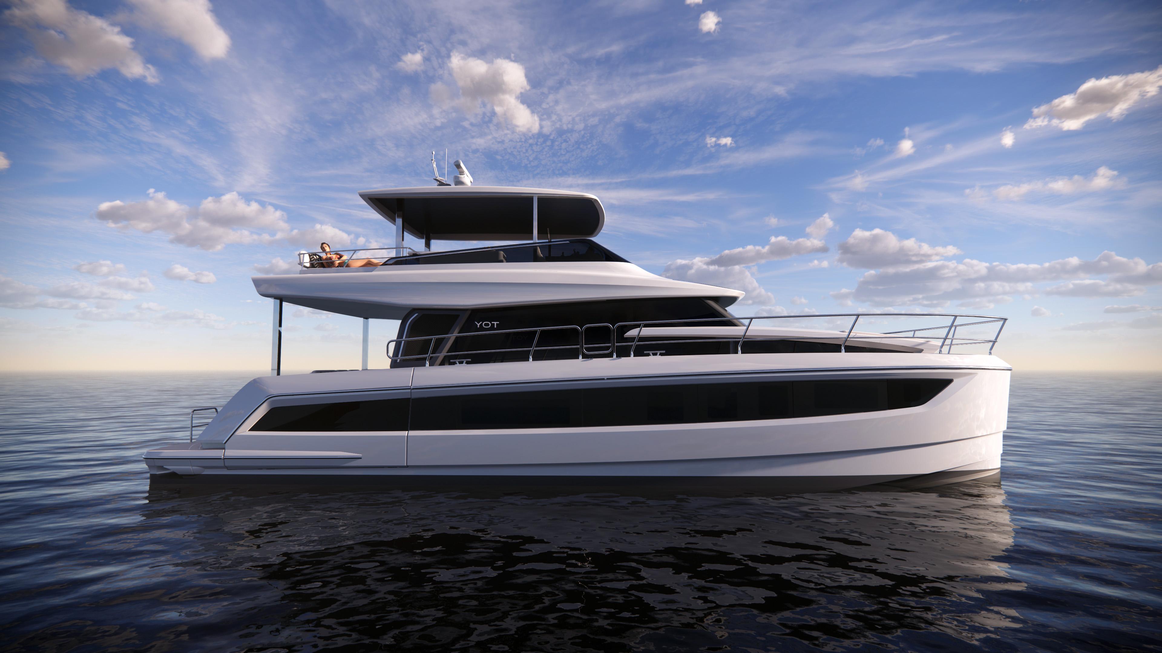 YOT 53: de nieuwste motorcatamaran die luxe en slim design combineert