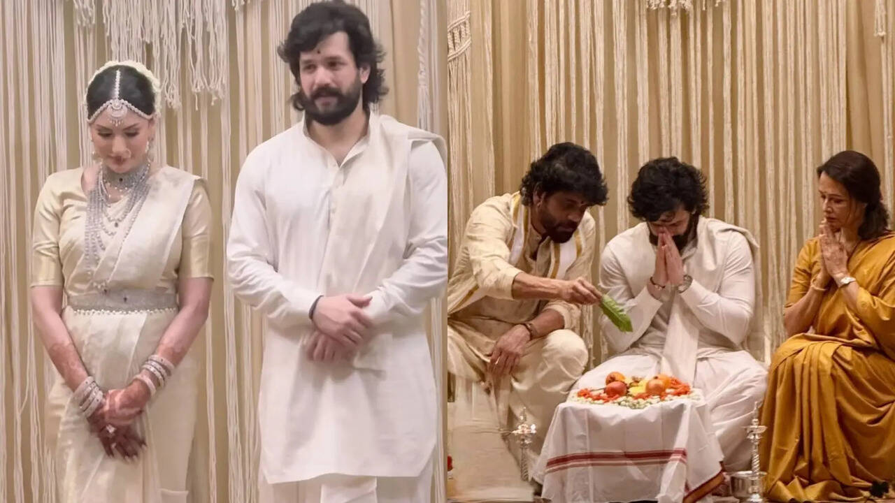 Akhil Akkineni Marries Zainab Ravdjee In Traditional Ceremony; FIRST ...