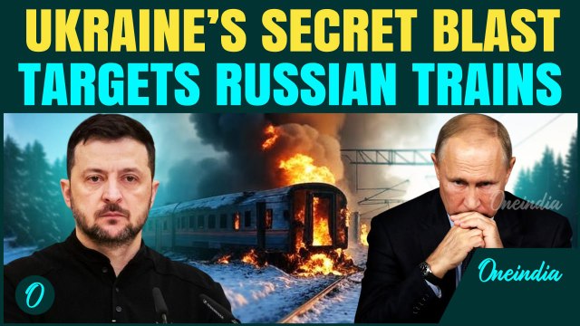 Putin RAGES After Ukraine’s ‘SECRET STRIKE’ Halts Trains | Explosive Device DERAILED Train