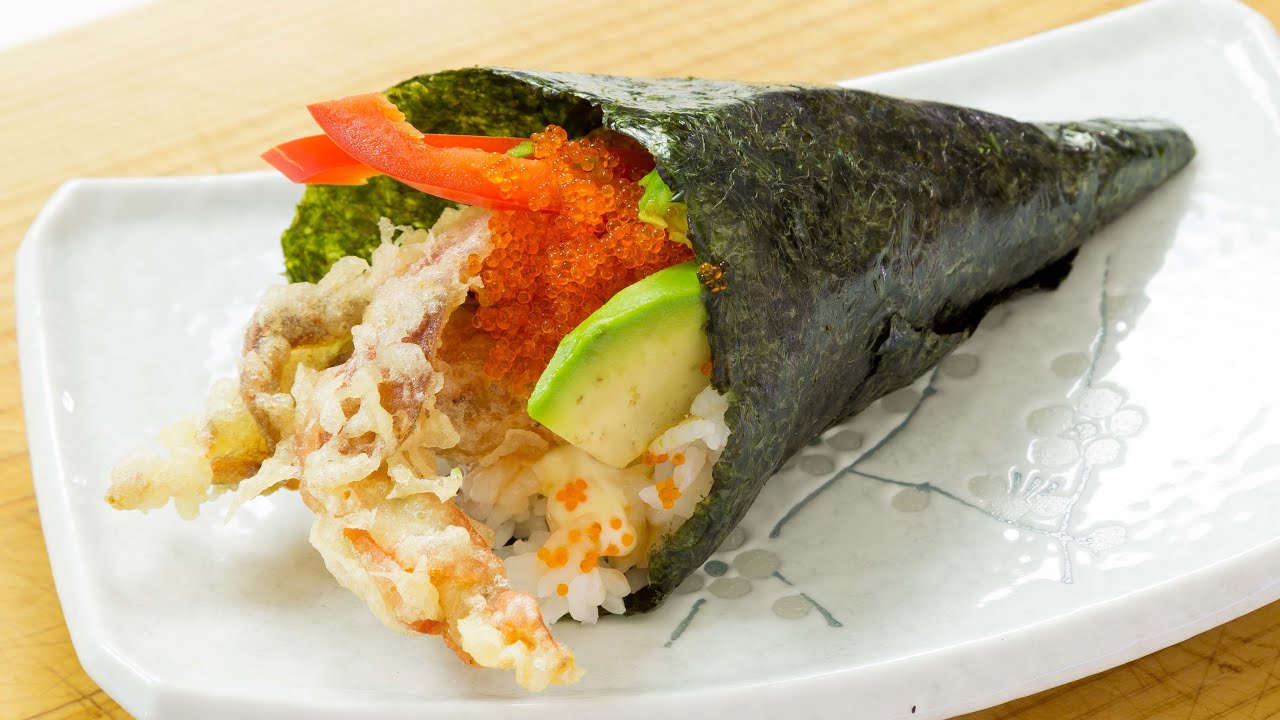 Hand-Rolled Sushi with Crispy Soft Shell Crab