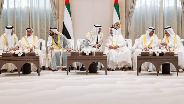 President Sheikh Mohamed receives UAE Rulers, Crown Princes on Eid Al-Adha