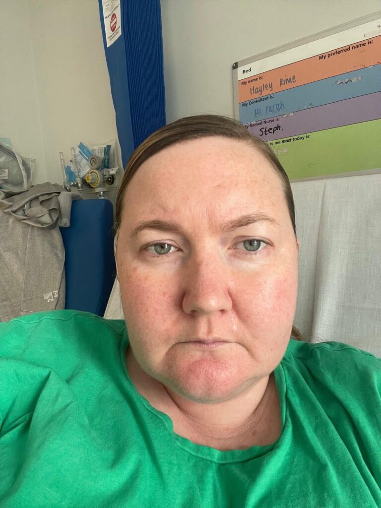 Teacher diagnosed with brain tumour hours before giving birth