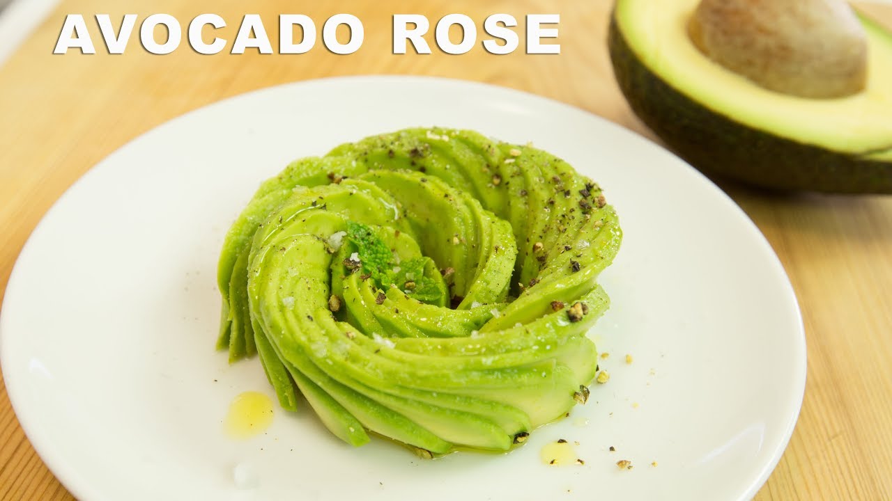 Easy Avocado Rose Garnish for Stunning Presentation