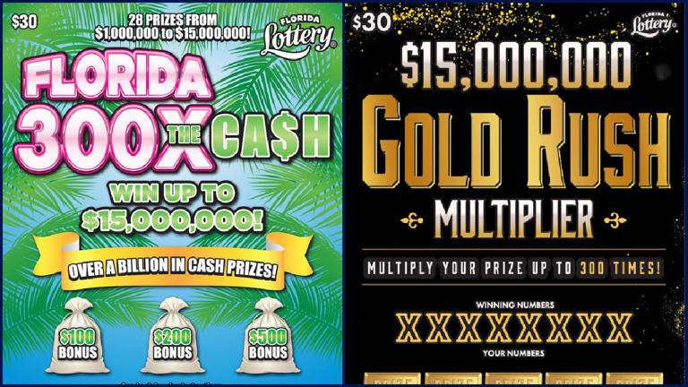 These Florida Lottery scratch-off tickets still have top prizes up to ...