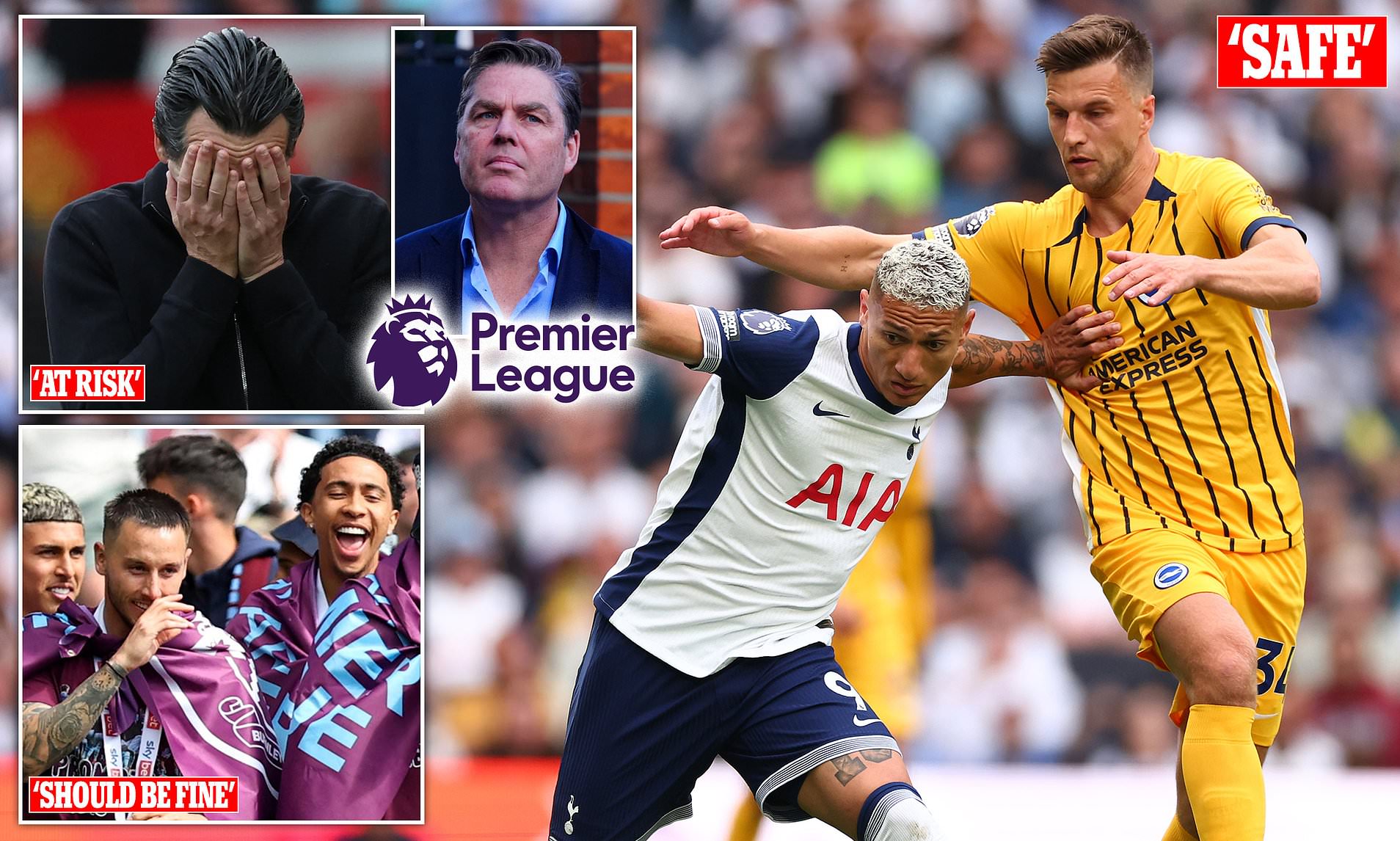 Named: The Premier League clubs most and least at risk of PSR finance ...