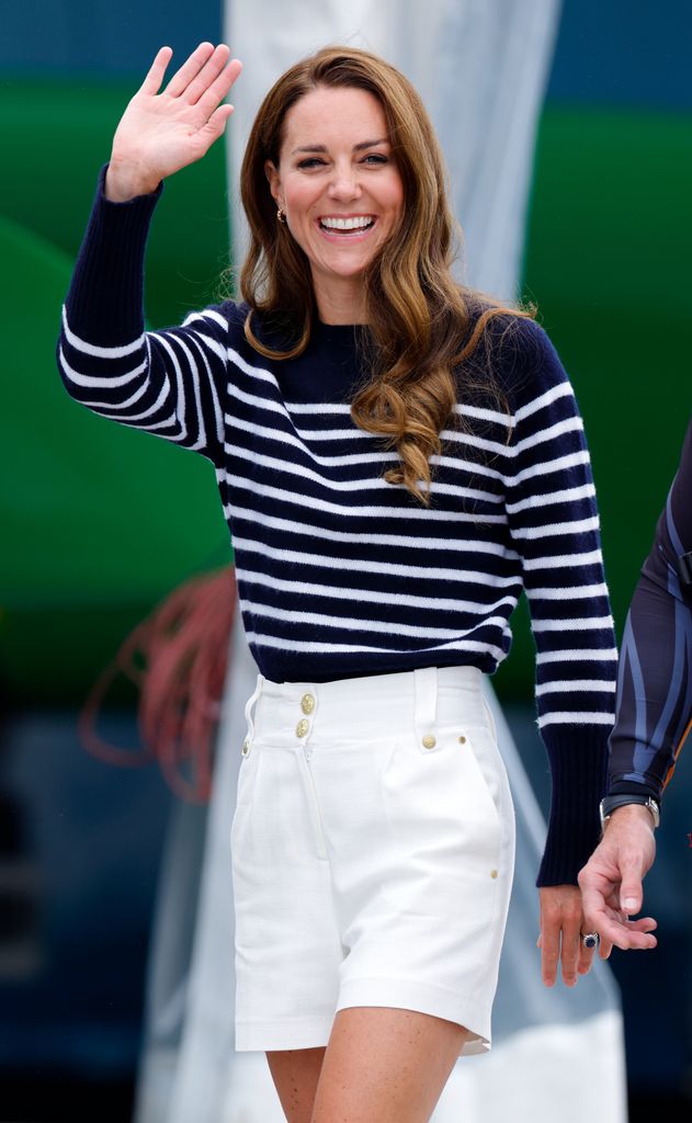 Princess Kate's supermodel moment in heatwave-ready white shorts
