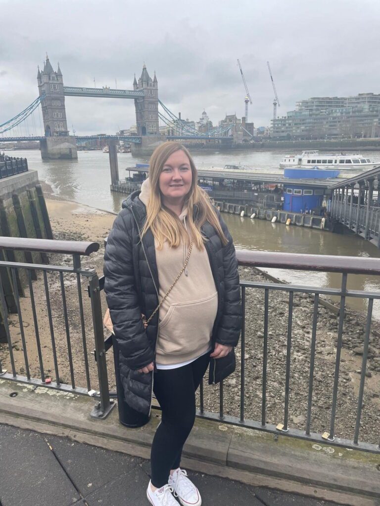 Teacher diagnosed with brain tumor hours before giving birth