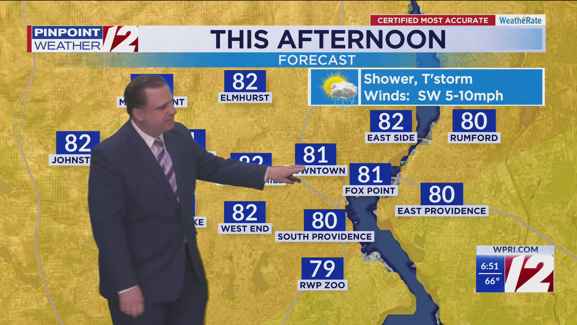 WPRI 12 Weather Forecast for 6/6/25: Warm, Humid Today with an ...