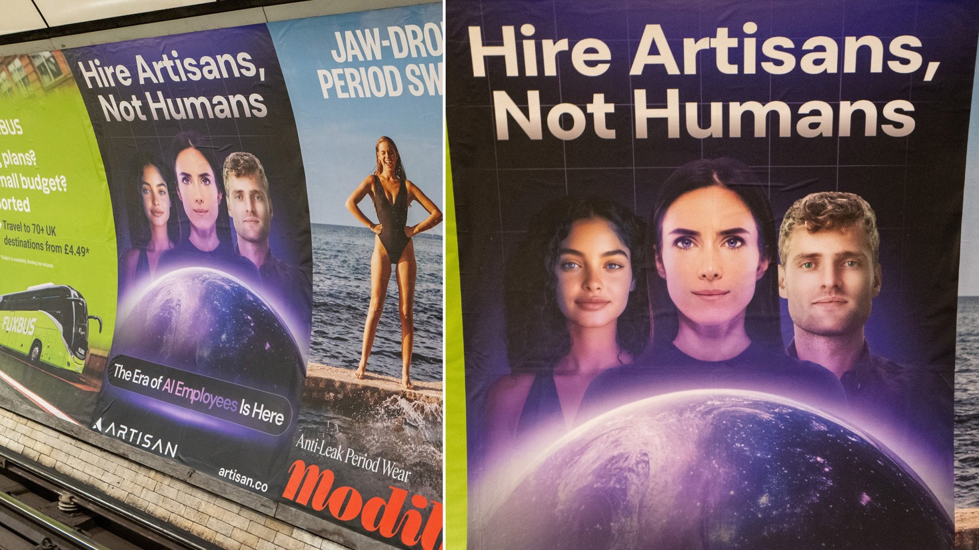 The real reason behind 'Stop Hiring Humans' ads appearing on the Tube