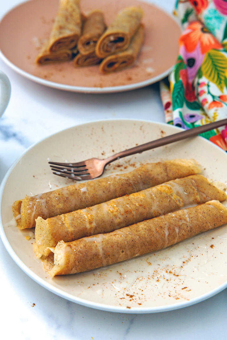 Cinnamon Roll Crepes