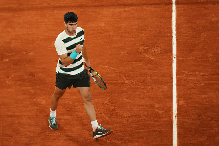 Carlos Alcaraz reaches French Open final after Lorenzo Musetti retires with injury in fourth set