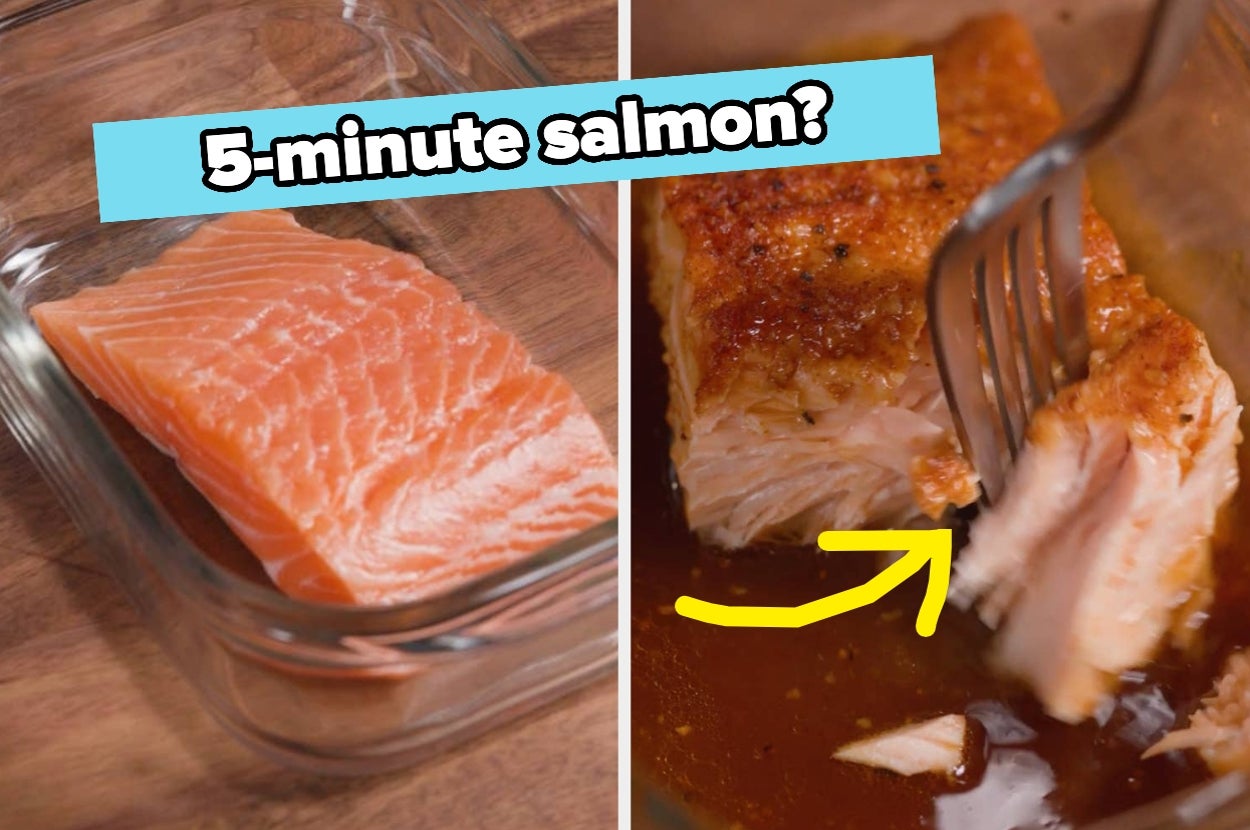 Microwaving Fish Sounds Like A Crime, But This 5-Minute Salmon Proves ...