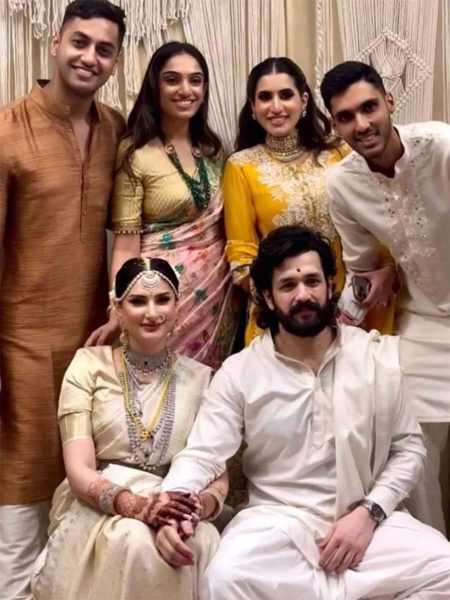 Nagarjuna's son Akhil Akkineni & Zainab Ravdjee get married in a dreamy ...