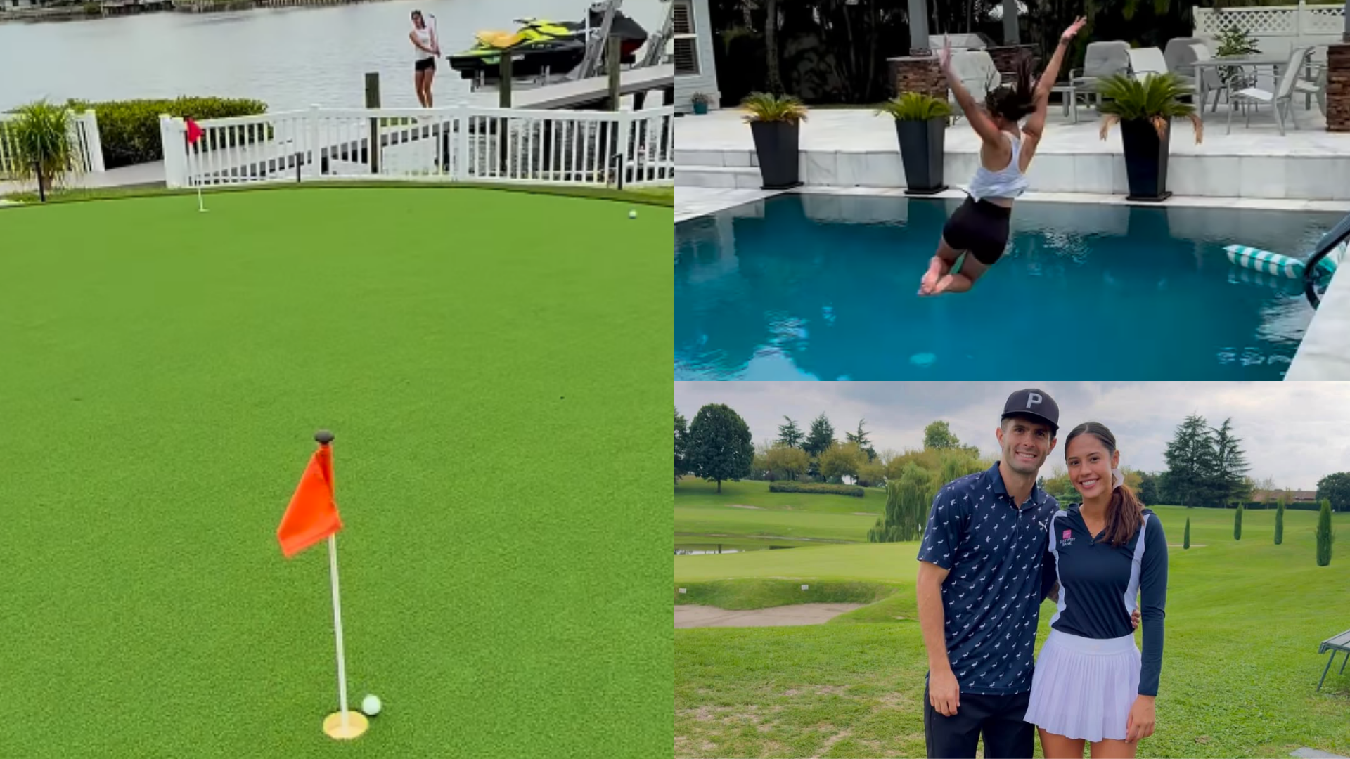 Pulisic's partner Melton hits pool fully clothed after trick shot