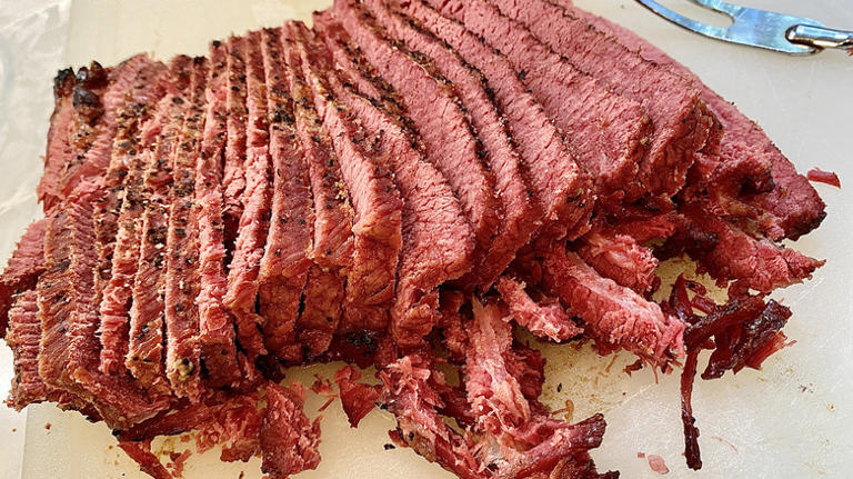 The Actual Reason Corned Beef Has That Distinct Pink Color