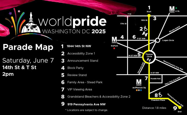 Thousands to attend DC's Pride parade Saturday. Here's what to expect ...