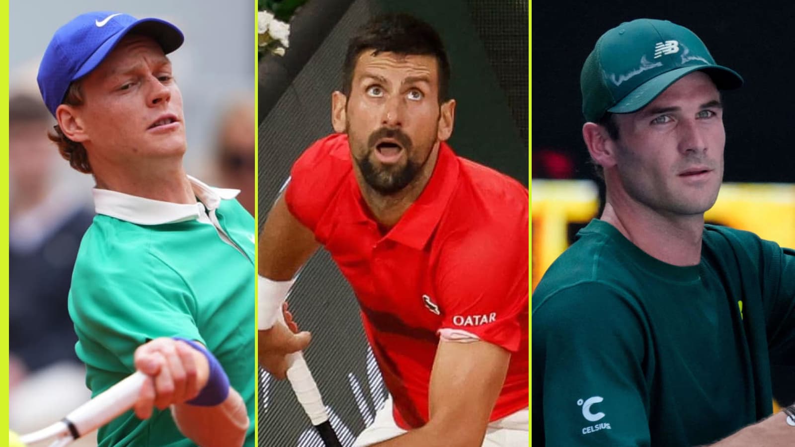 ATP Rankings Winners & Losers French Open: Boost for Sinner & Djokovic ...
