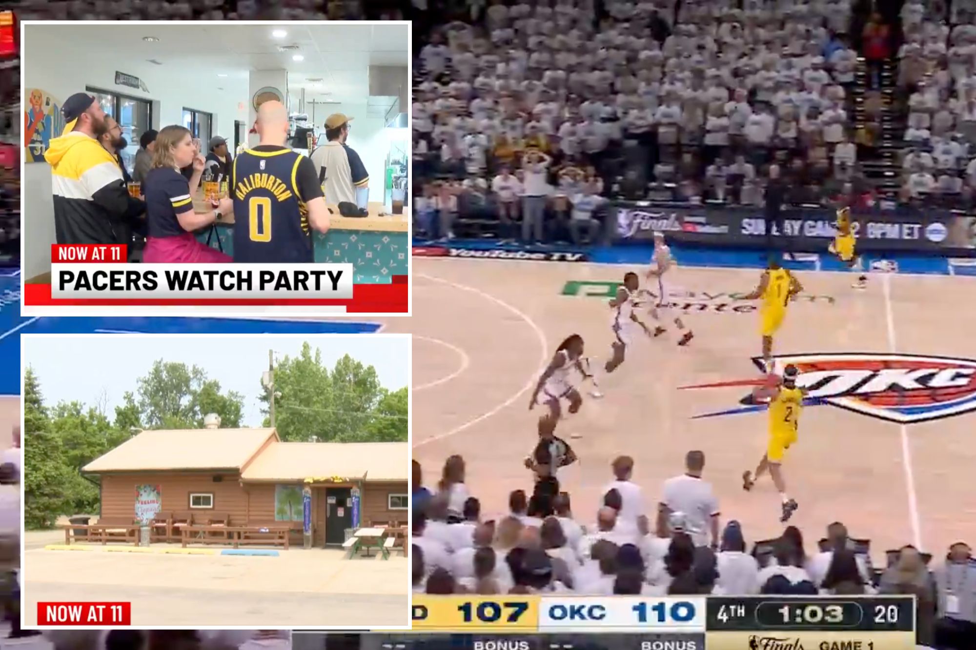 Indiana broadcast cuts away from Pacers’ epic Game 1 rally over Thunder ...