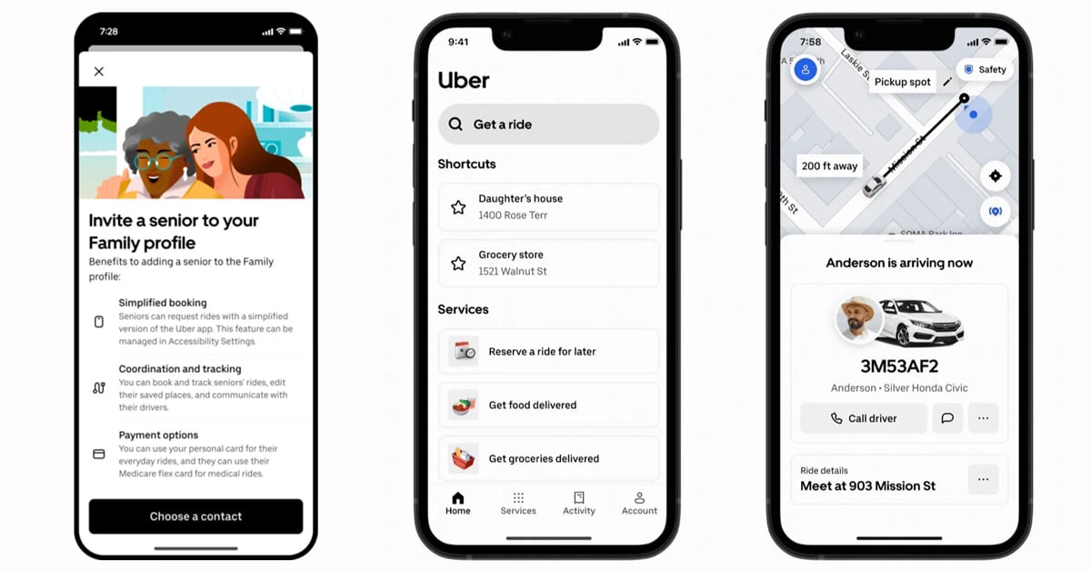 Uber Launches Senior-Friendly App with Easier Design