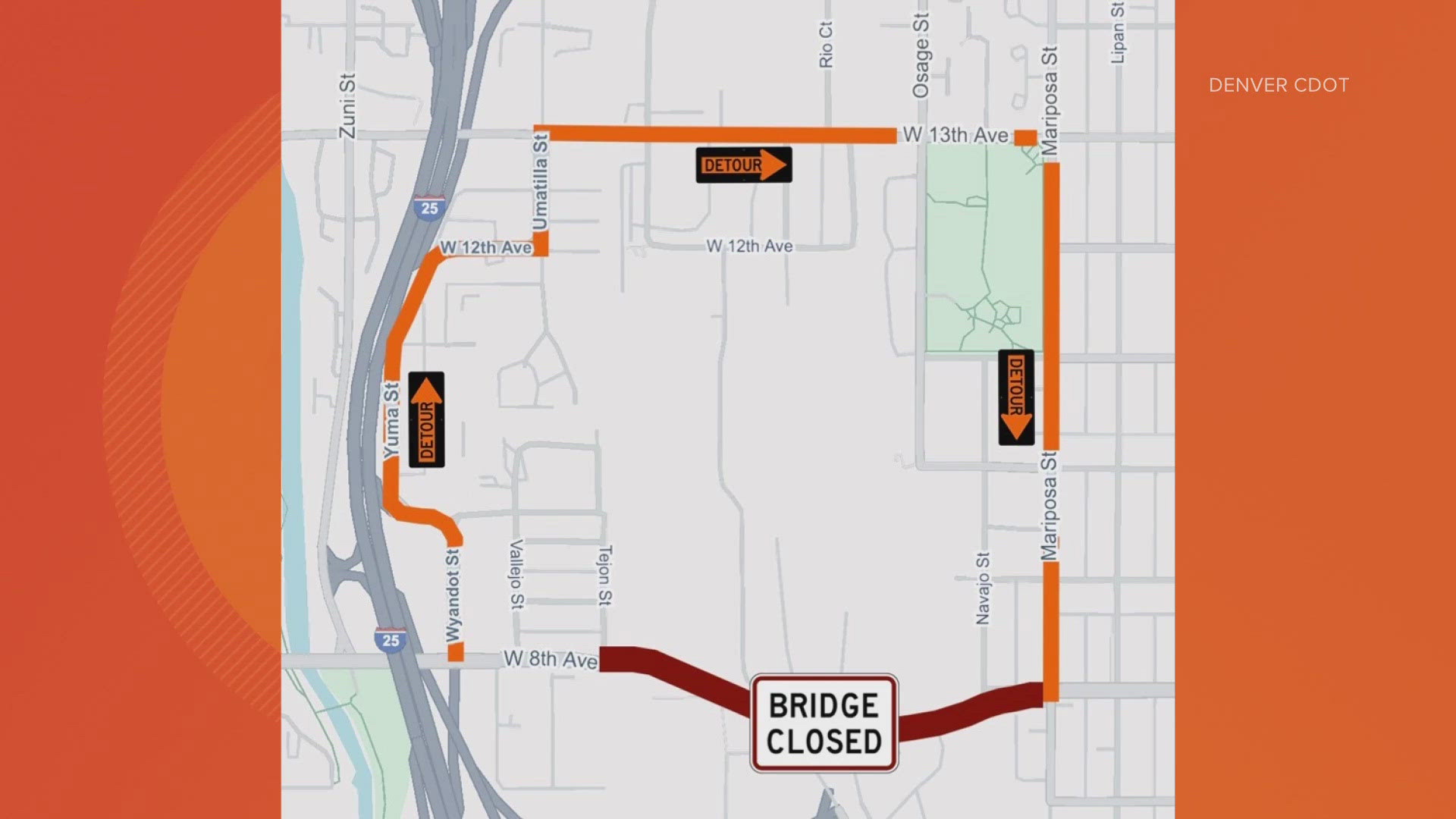 Denver to close West 8th Avenue viaduct for resurfacing