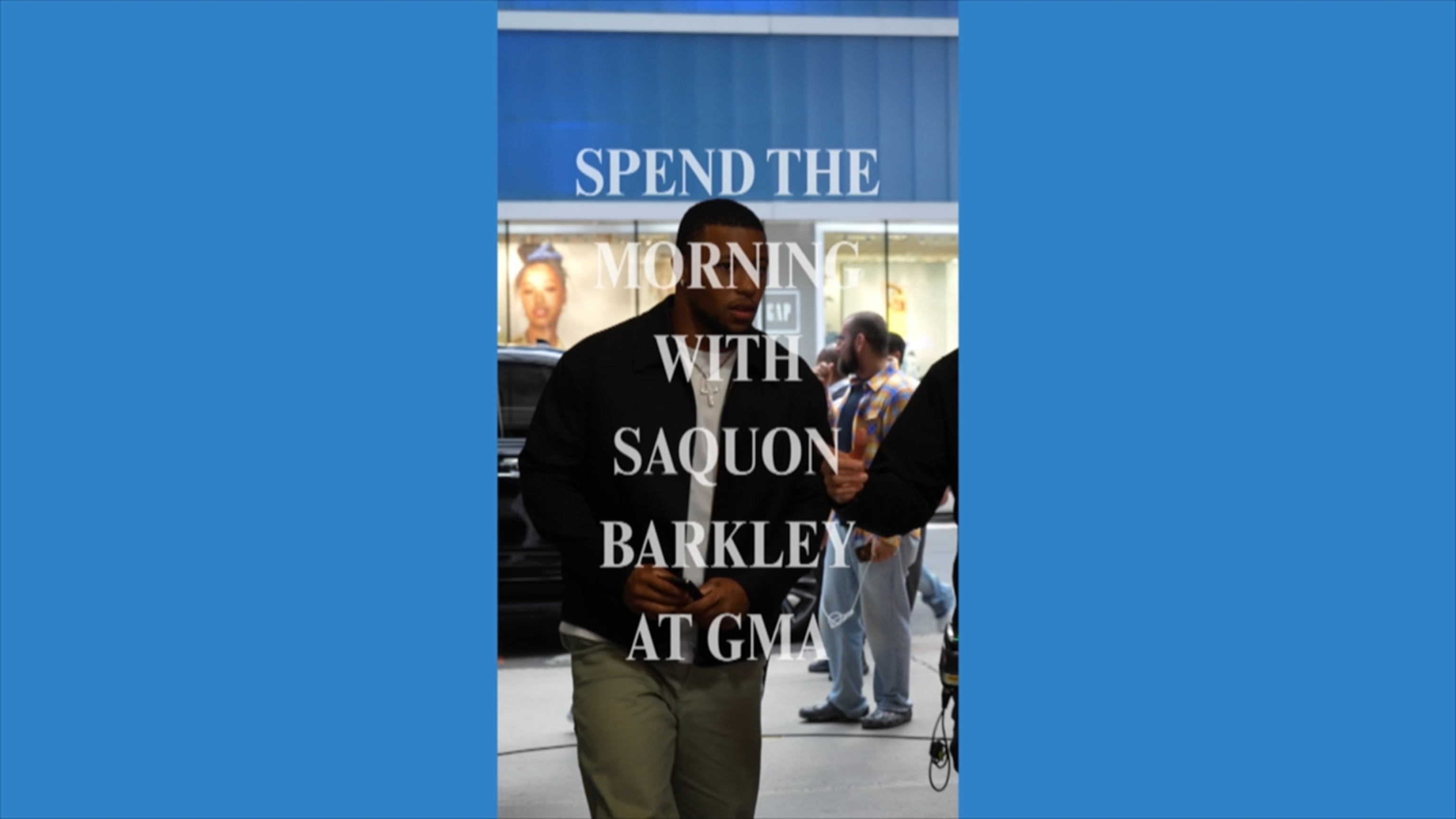 Go Behind The Scenes With Saquon Barkley On Good Morning America