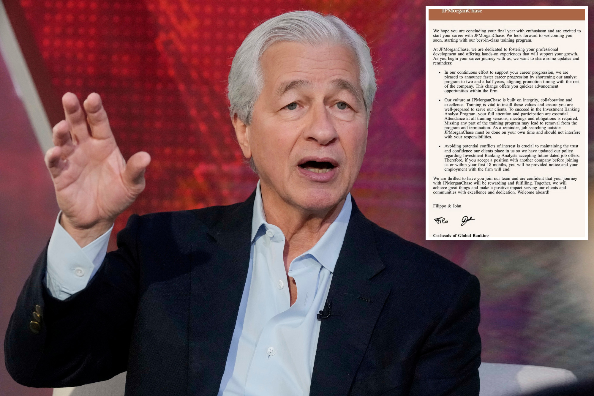 JPMorgan threatens to fire job-hopping junior bankers as battle for ...