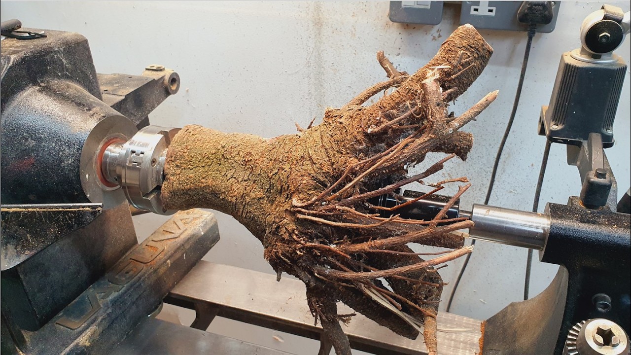 Woodturning A Unique Spikey Root