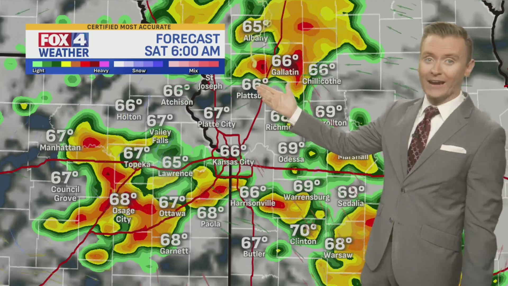 Friday afternoon forecast