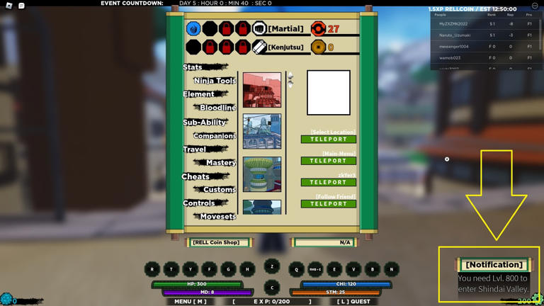 Shindo Life Shindai Valley VIP server codes (January 2026)